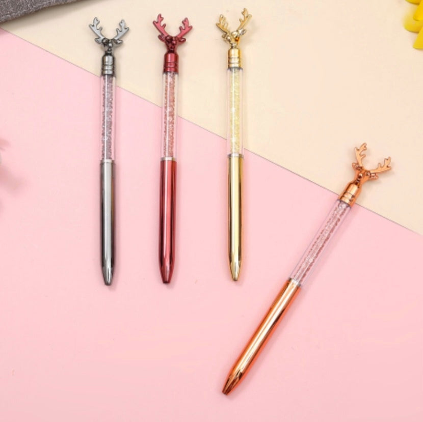 Metallic Reindeer Pen - Cute & Quirky Stationery In India – Kawaii Kart